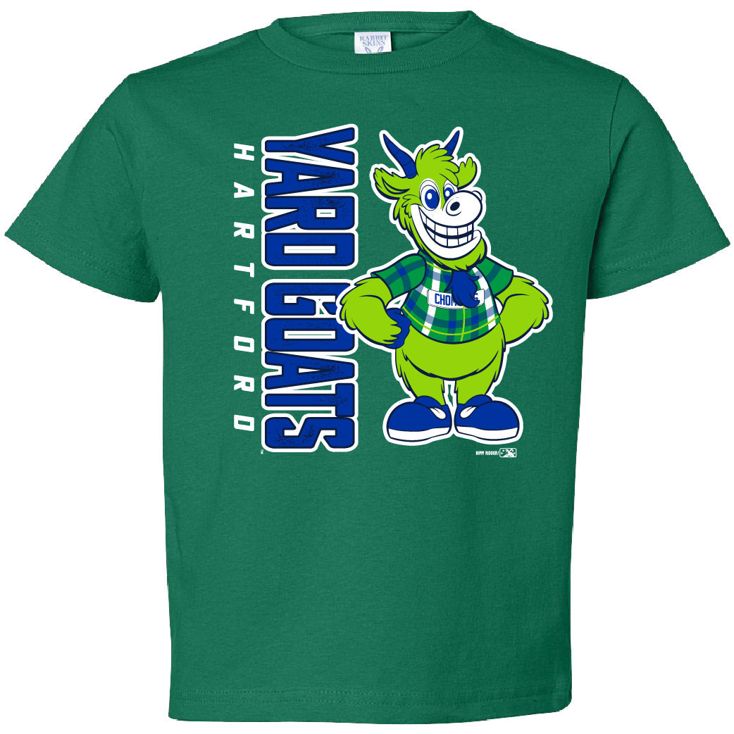 Hartford Yard Goats Bimm Ridder Toddler Chompers Mascot Stand Tee ...